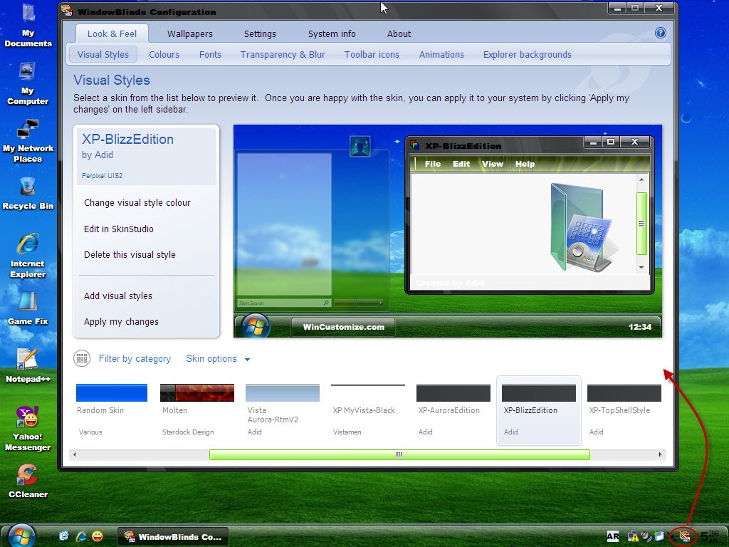 Windows Silver XP v.2 Glass