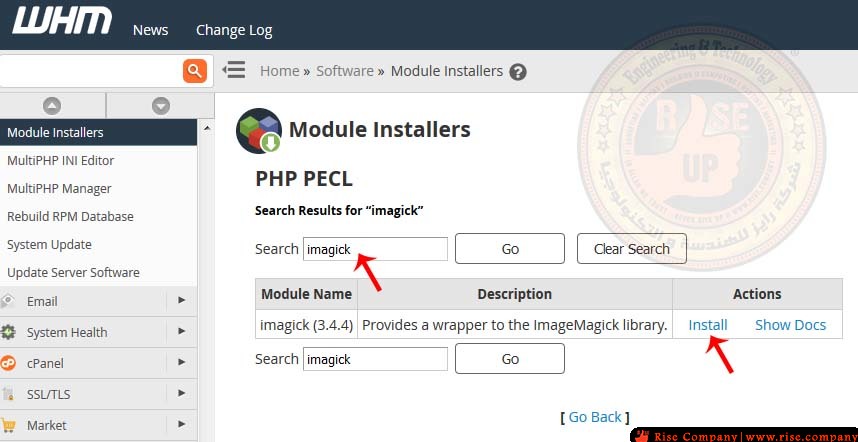 ووردبريس Wordpress حل مشكلة The optional module, imagick, is not installed